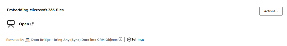 How to Embed Microsoft Office Files in HubSpot Using Data Bridge